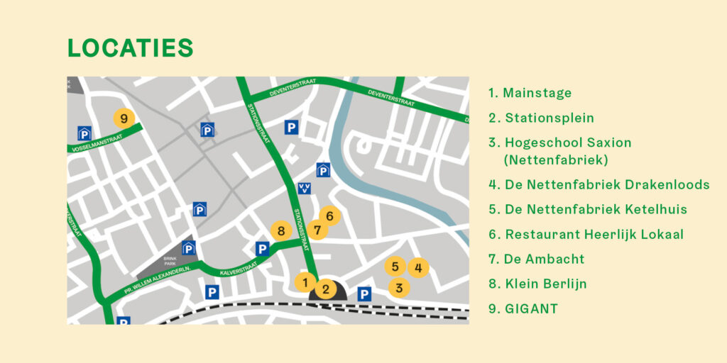 Locaties | Maaiveld Festival